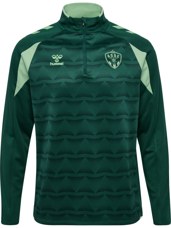Sweat entraînement demi-zip vert foncé 2026-2027 - Greens Shop